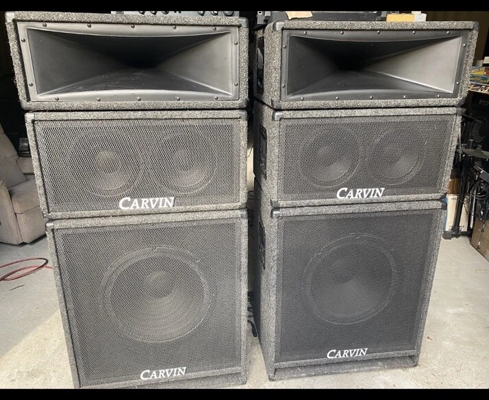 Cajas Acústicas Carvin Used Carvin 2x12" Open Back Tweed Cabinet With