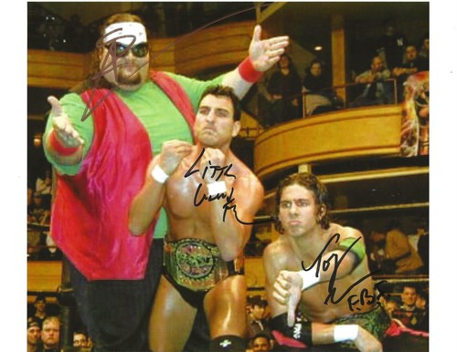 ECW FBI BIG SAL, LITTLE GUIDO, TONY MARMALUKE Autographed Wrestling ...