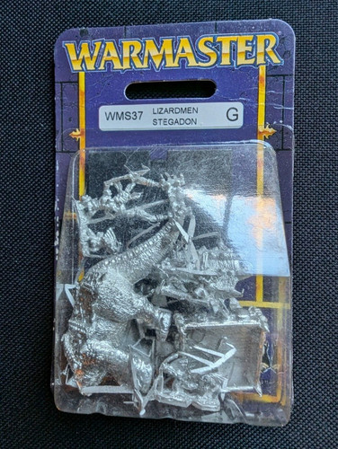 Games Workshop Warhammer Warmaster Lizardmen Stegadon NIB - Rare 10mm ...