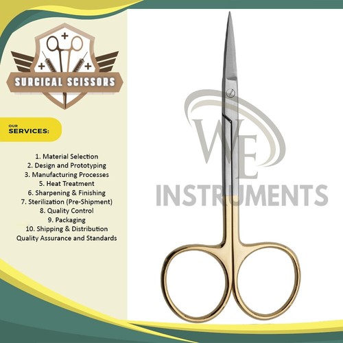 Delicate Iris Tissue Dissecting Scissors for Precise Trimming and ...