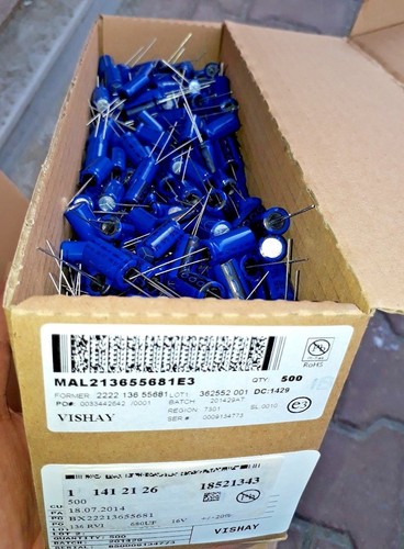 20x NEW BC PHILIPS 136 680uF 16v 105C HQ VERY LOW ESR L.L HI END CAPS ...