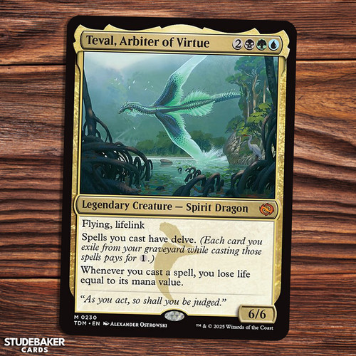 Teval, Arbiter of Virtue - Tarkir Dragonstorm - Magic the Gathering | eBay