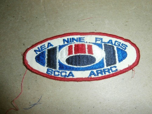 Vintage Embroidered Patch NEA Nine Flags SCCA ARRC Sports Car Club | eBay