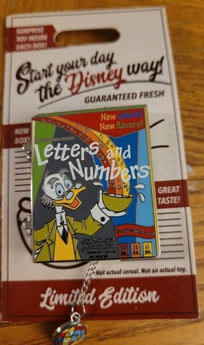 Cereal Boxes Professor Ludwig Von Drake Letters & Numbers 2020 Disney ...