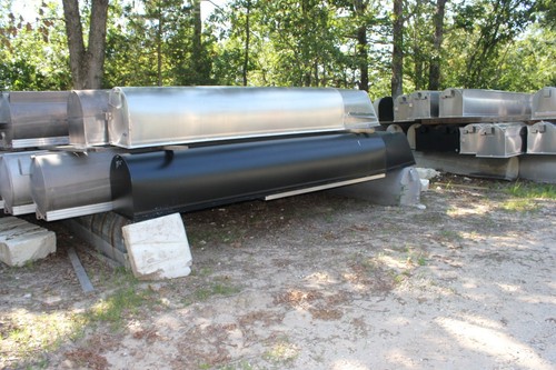 Pontoon Logs, Tubes, Floats - 18'6" Black Center Tube with Storage ...