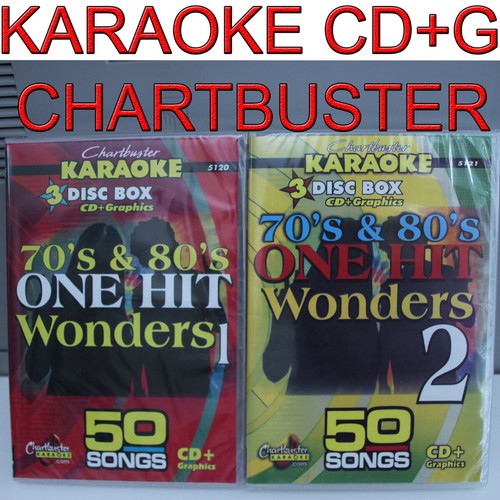 CHARTBUSTER 70'80' ONE HIT WONDERS VOL-1+2 KARAOKE CD+G 6 DISC NEW W ...