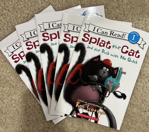 Splat the Cat and the Duck with No Quack Guided Reading Lot Of 5- “ack ...