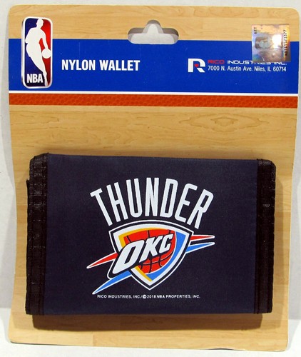 NBA Thunder OKC Tri-fold Nylon Wallet | eBay UK