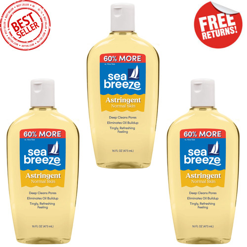 3 Pk Sea Breeze Original Formula Astringent for All Skin, Acne ...
