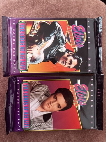 1992 THE ELVIS COLLECTION Elvis Presley cards Series 1 Lot Of 2 Packs ...
