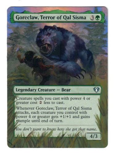 Goreclaw Terror of Qal Sisma Altered Art MTG Magic the Gathering Green ...