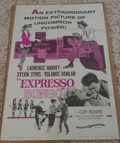 EXPRESSO BONGO MOVIE POSTER 1 Sheet 1960 ORIGINAL 27x41 LAURENCE HARVEY ...