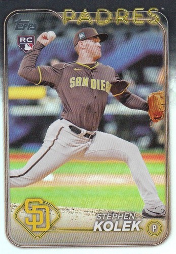 STEPHEN KOLEK TOPPS UPDATE ROOKIE RAINBOW FOIL RC PADRES #US259 2024 24 ...