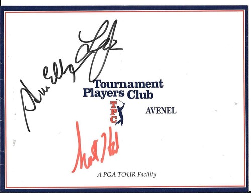 LEE JANZEN. STEVE ELKINGTON & SCOTT HOCH RARE SIGNED TPC AVENEL ...