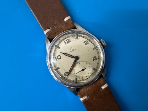 Omega Suveran 2400-7 1940's Sweden Men's Military Dial Watch | eBay