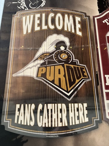 PURDUE COLLEGE HARDBOARD WOOD SIGN 11"X17" HIGH QUALITY | eBay