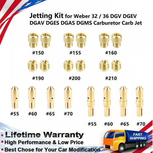 Jetting Kit Weber 32 / 36 DGV DGEV DGAV DGES DGAS DGMS Carburetor Carb ...