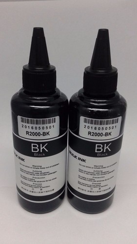 200ml Matte Black Bulk Refill Ink for Epson Compatible R800 R1800 R2000 ...
