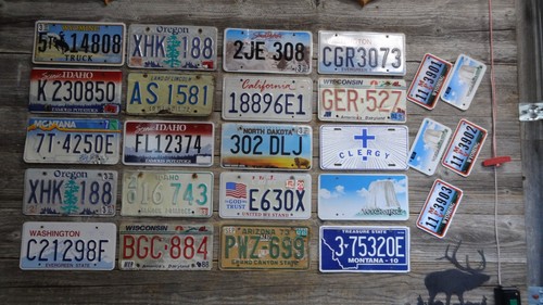 25 Craft License Plates Road Kill License Plates with damage great for ...