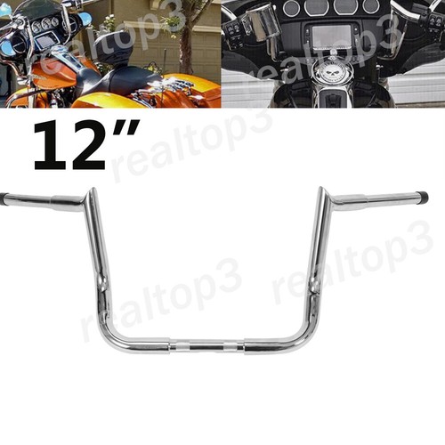 Meathook APE Hanger Bar 12 inch Rise Handlebar For Harley Touring ...
