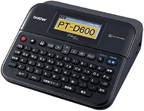 BROTHER PT-D600 P-TOUCH PC LABEL MAKER w/COLOR DISPLAY USB MAC JAPANESE ...
