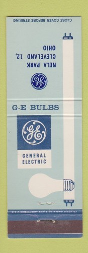 Matchbook Cover - GE General Electric Nela Park OH Cleveland | eBay
