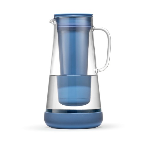 LifeStraw Home– Water Filter Pitcher, 7-Cup, Glass with Silicone Base ...