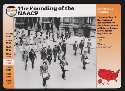 THE FOUNDING OF THE NAACP 1917 New York Photo 1995 GROLIER STORY OF ...