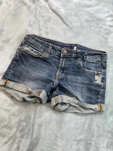 Vigoss Womens Sz 3 Jean Shorts Jorts Mini Cut Off Denim Blue Beach ...