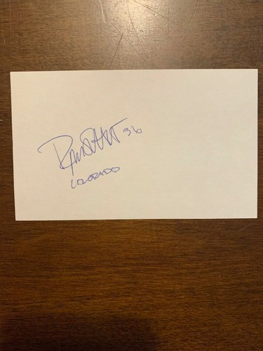 RYAN SUTTER - COLORADO FOOTBALL - AUTHENTIC AUTOGRAPH SIGNED INDEX ...