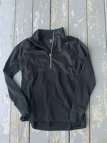 C9 by Champion Womens Duo Dry Jacket Large 1/4 Zip Thumbholes Black | eBay