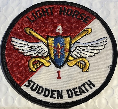 Light Horse Sudden Death 4/1 Military 4" Round PATCH Winged Shield ...
