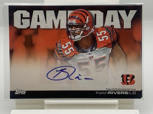 Keith Rivers Cincinnati Bengals AUTO 2011 Topps Gameday USC Trojans 2V ...