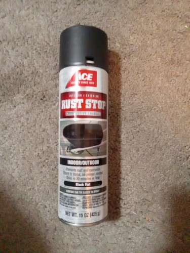 Ace Rust Stop Spray Paint Black Flat | eBay