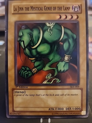 La Jinn the Mystical Genie of the Lamp - 1st Edition - Yugioh Dark ...