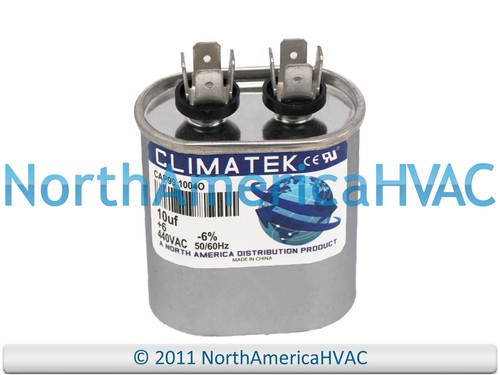 ClimaTek 10 uf 440 Volt Oval Capacitor Fits GE Genteq Capcom 97F9002 ...