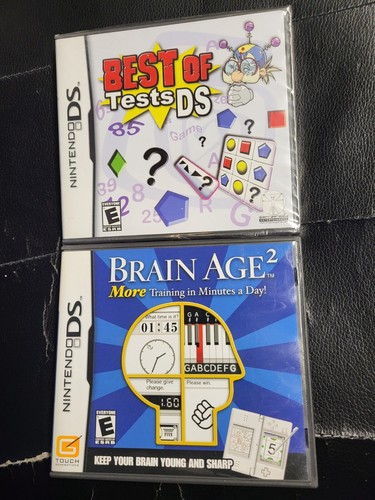 LOT OF 2: Best of Tests DS [NEW/ SEALED] +BRAIN AGE 2[USED/ COMPLETE ...