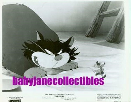 DISNEY CINDERELLA CAT & MOUSE animation photo (bv1-10) | eBay