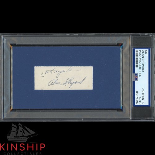 Alan Shepard signed Cut PSA DNA Slabbed Moonwalker Space Auto C4310 | eBay