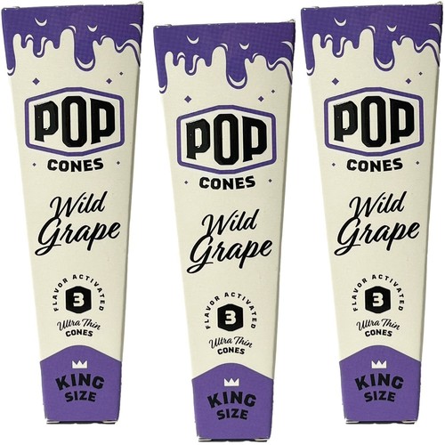 Pop Cones Ultra Thin King Size - Wild Grape - 3 Packs | eBay