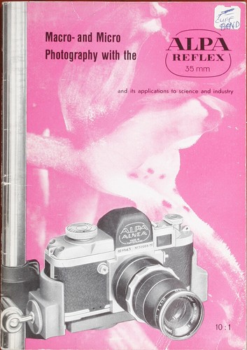 ALPA MACRO AND MICRO PHOTOGRAPHY WITH THE ALPA REFLEX SALES BROCHURE ...