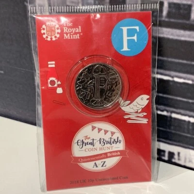 2018 10p Alphabet Coins A-Z Carded | Grelly UK