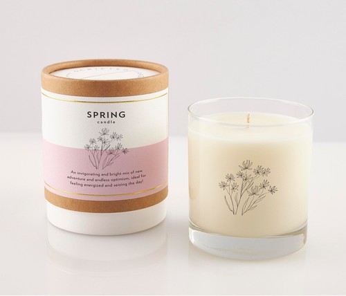 Scripted Fragrance Spring Seasonal Soy Candle 8oz in reusable Rock ...