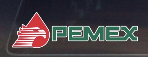 Pemex Mexico Gas 9" Decal Sticker White Outline | Car | Windshield ...
