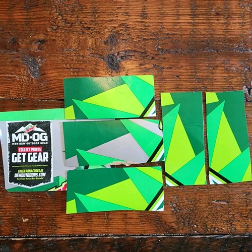 MTN Mountain Dew Outdoor Gear Codes MDOG 5 12 pack code 2500 points | eBay