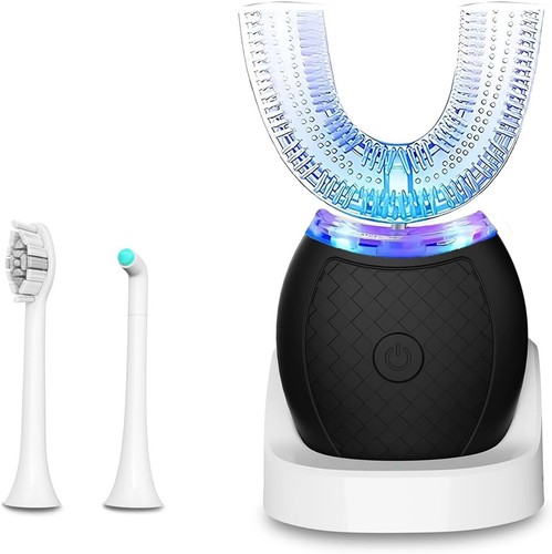 Sani White Ultrasonic Toothbrush, U Shaped Toothbrush Ultrasonic Tooth ...