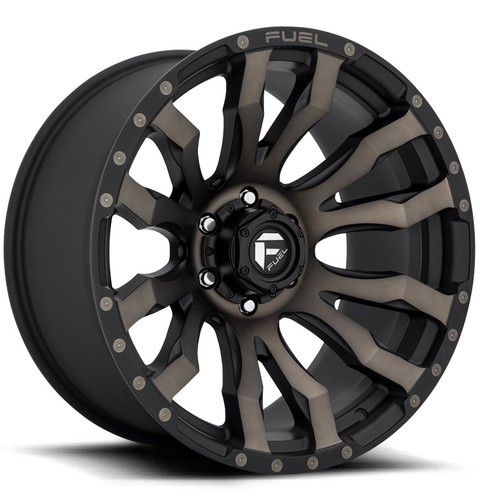 18x9 +1 Fuel 1PC D674 Blitz 8x6.5 Matte Black Double Dark Tint Wheels ...