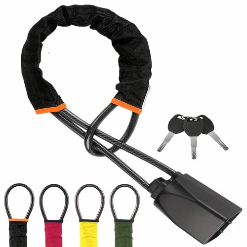 Universal Steering Wheel Lock with Reinforced Cable — Color Options Red ...