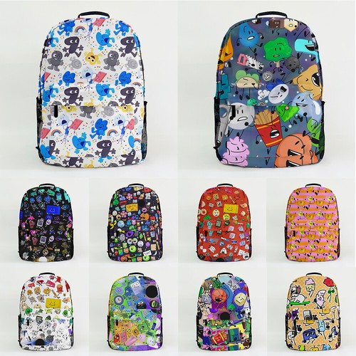 BFDI Battle for Dream Lsland Backpack Kids Outdoor Travel Bag Student ...