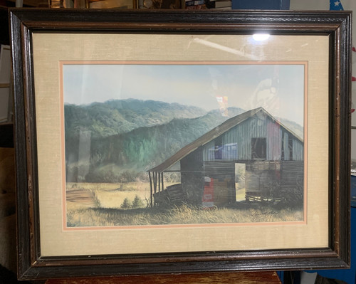 Russell May "Barn at Evening" Framed Print | eBay